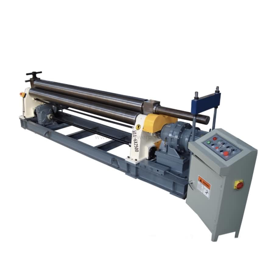 6m Width 8mm Thickness Three Rollers Sheet Rolling Machine- WORLD MACHINERY