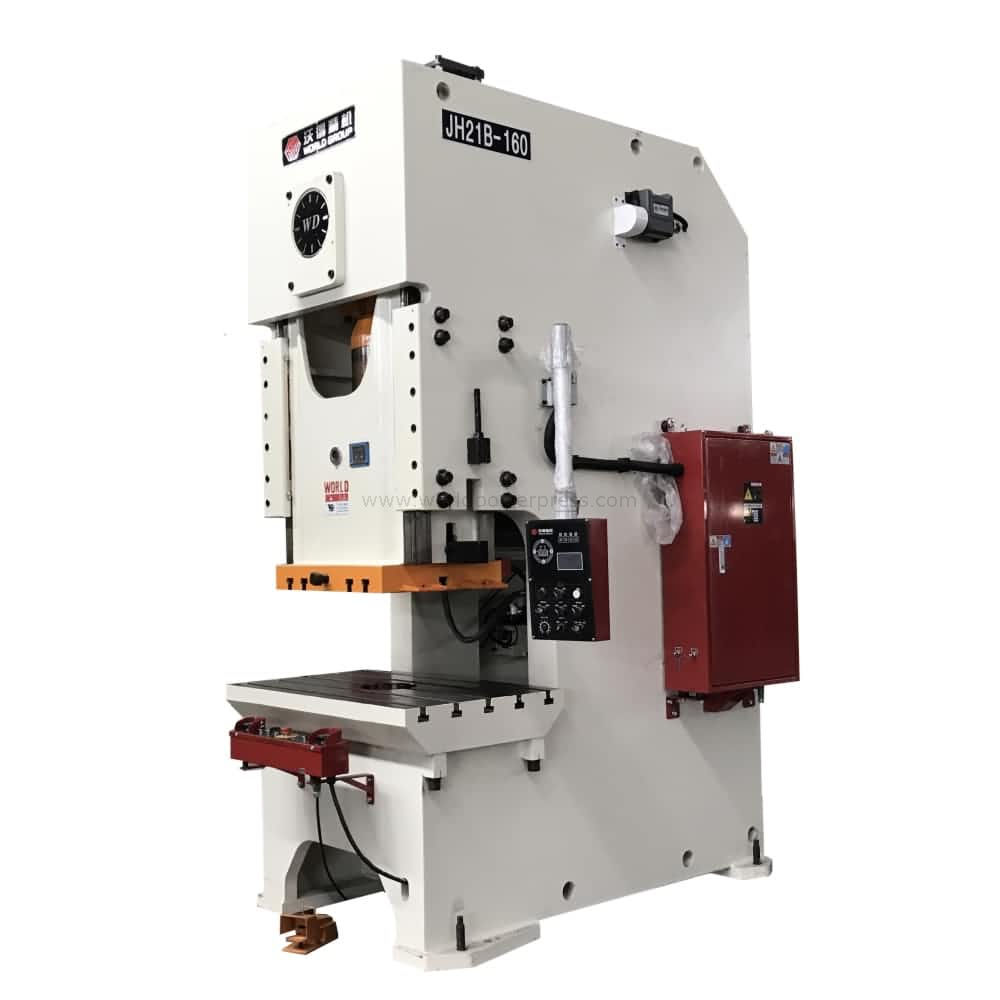 160ton C Frame Press Machine with 8 Faces Slider Guides- WORLD MACHINERY